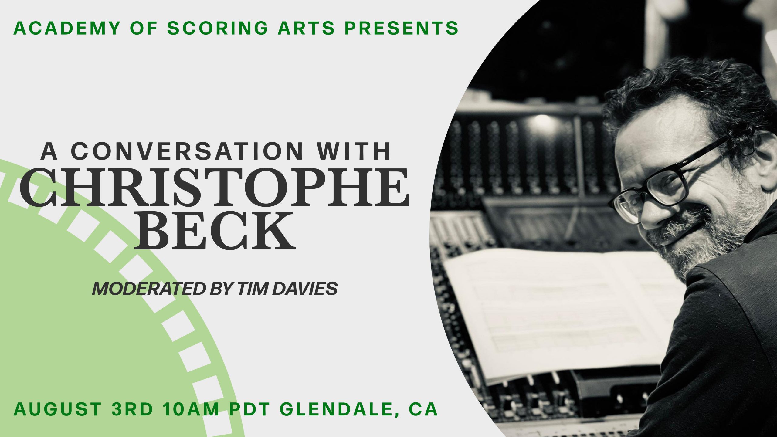A Conversation with Christophe Beck - Academy of Scoring Arts